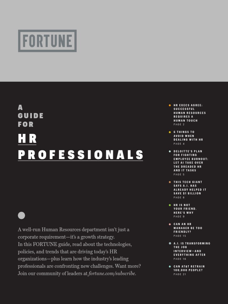Guide For HR Professionals | PDF | Human Resource Management | Employment