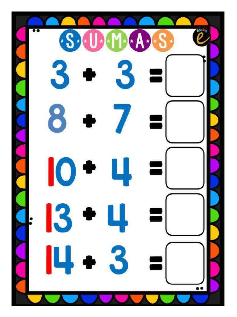 Ejercicios de Sumas | PDF
