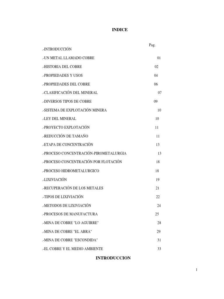 El Cobre | PDF | Cobre | Minería