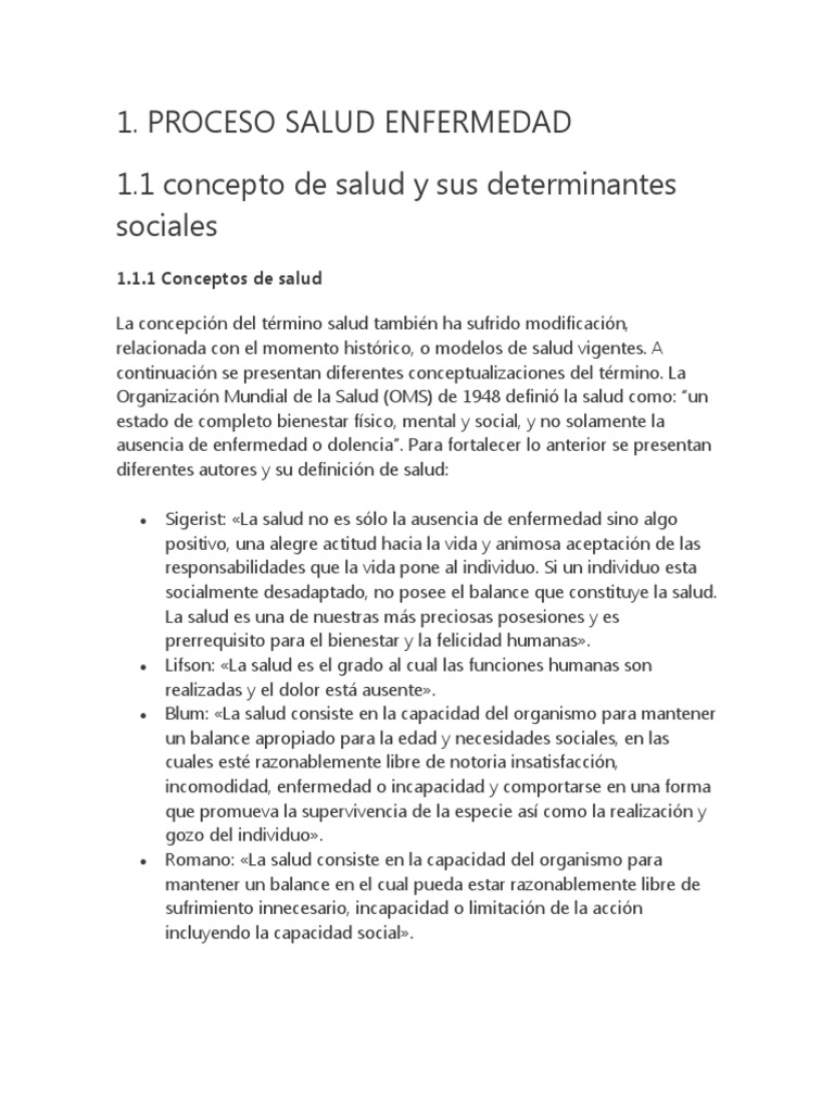 Proceso Salud Enfermedad | PDF | Estratificación social | Desigualdad social