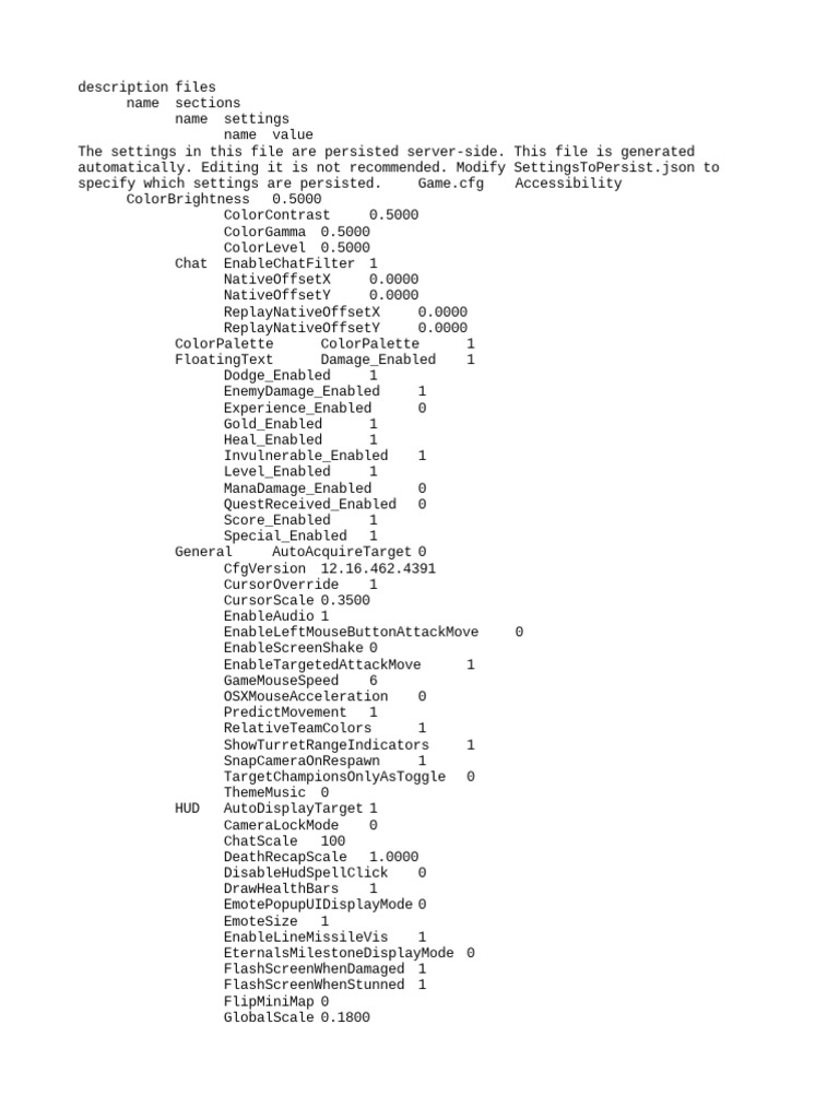 Persisted Settings | PDF | Computing | Tornadoes