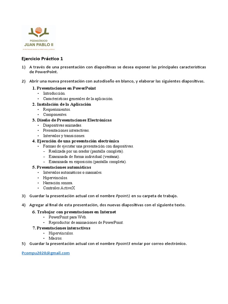 Ejercicios Powerpoint | PDF | Microsoft PowerPoint | Tierra