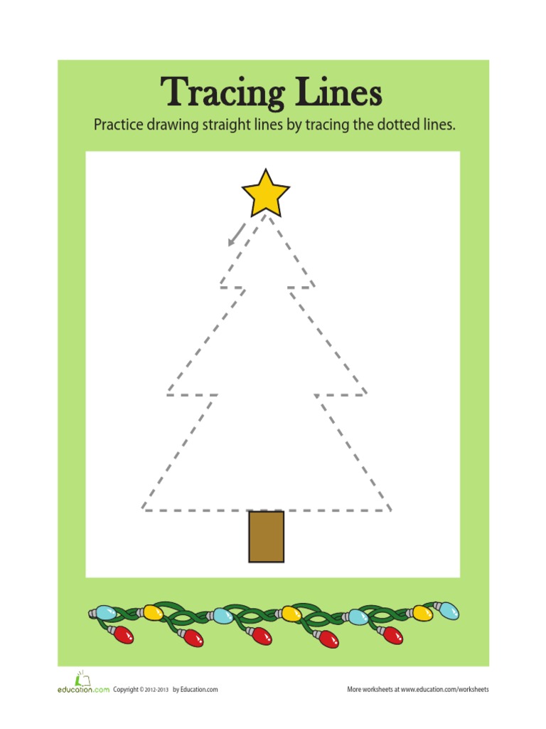 Tracing Lines Christmas | PDF