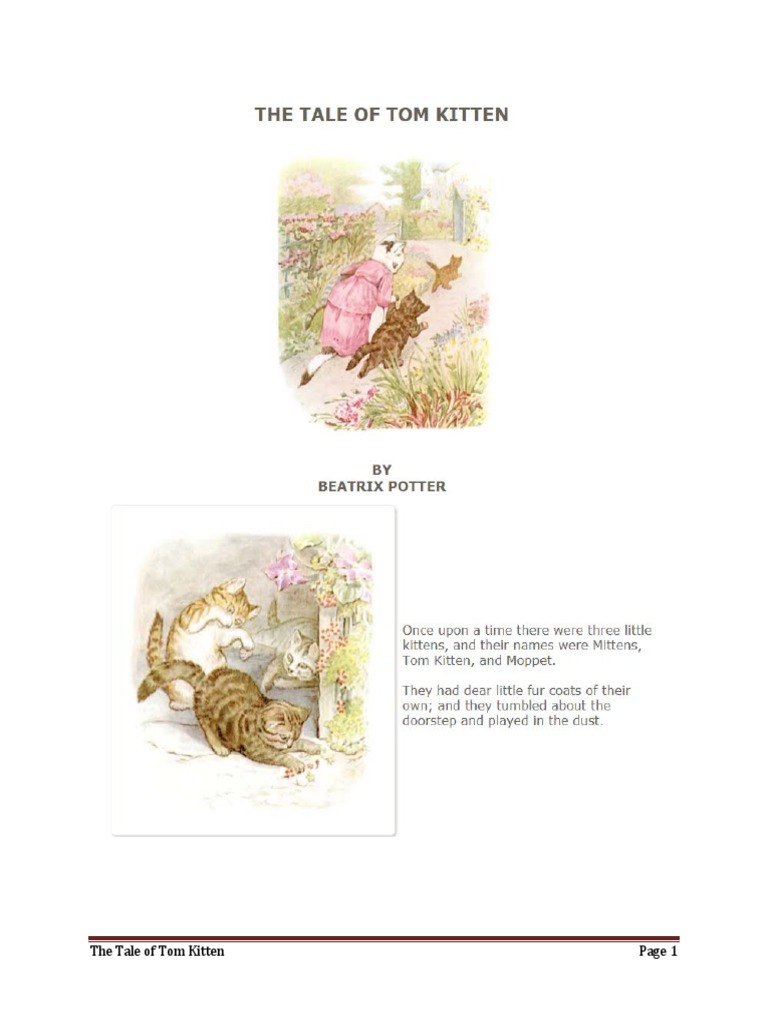 The Tale of Tom Kitten | PDF