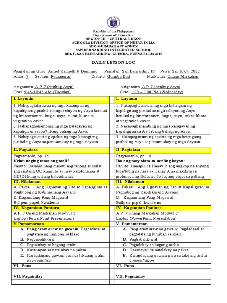 Grade 7 - Week 2 | PDF
