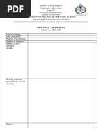 Pta Meeting Attendance Sheet | PDF