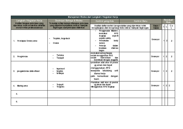 JSEA Survey Dan Marking Area | PDF