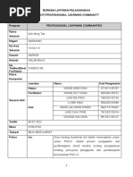 Laporan PLC 1 Dan 2 (Teacher Sharing Session) | PDF