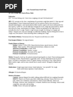 Comprehensive Assessment of Tina Jones | PDF | Pulse | Medical Specialties