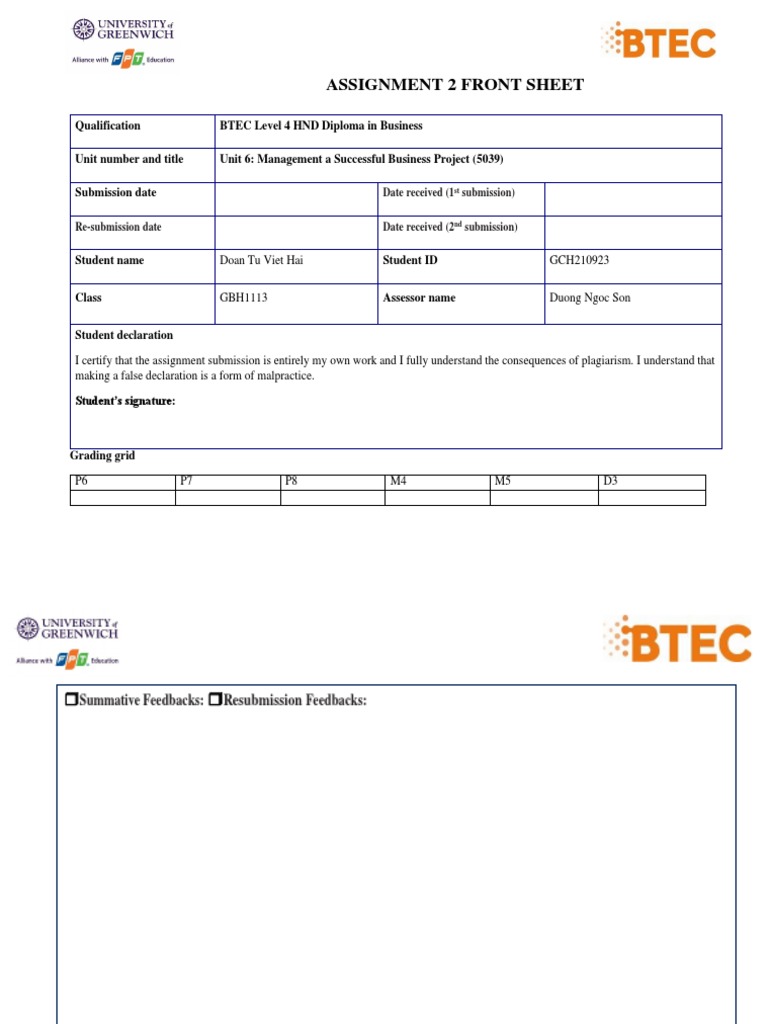 5039 - Assignment 2 Frontsheet | PDF | Tourism | Employment