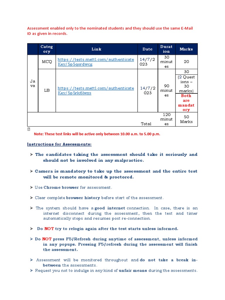 Wipro Assessment - 1 | PDF