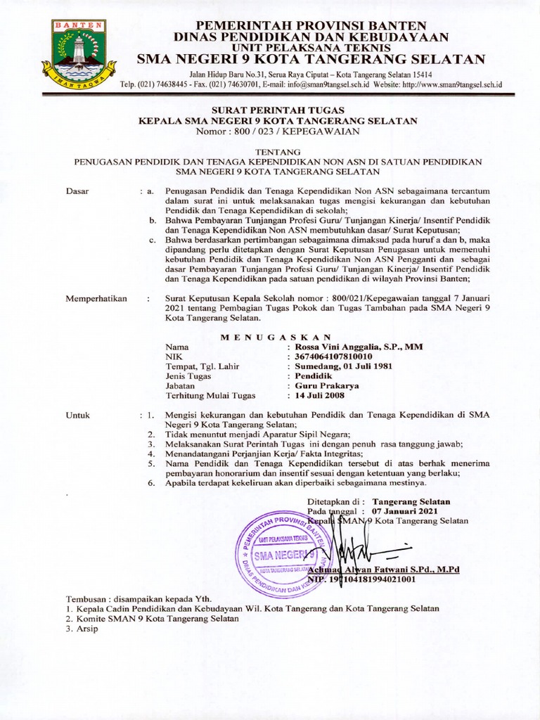 SK Honorer 2021 | PDF