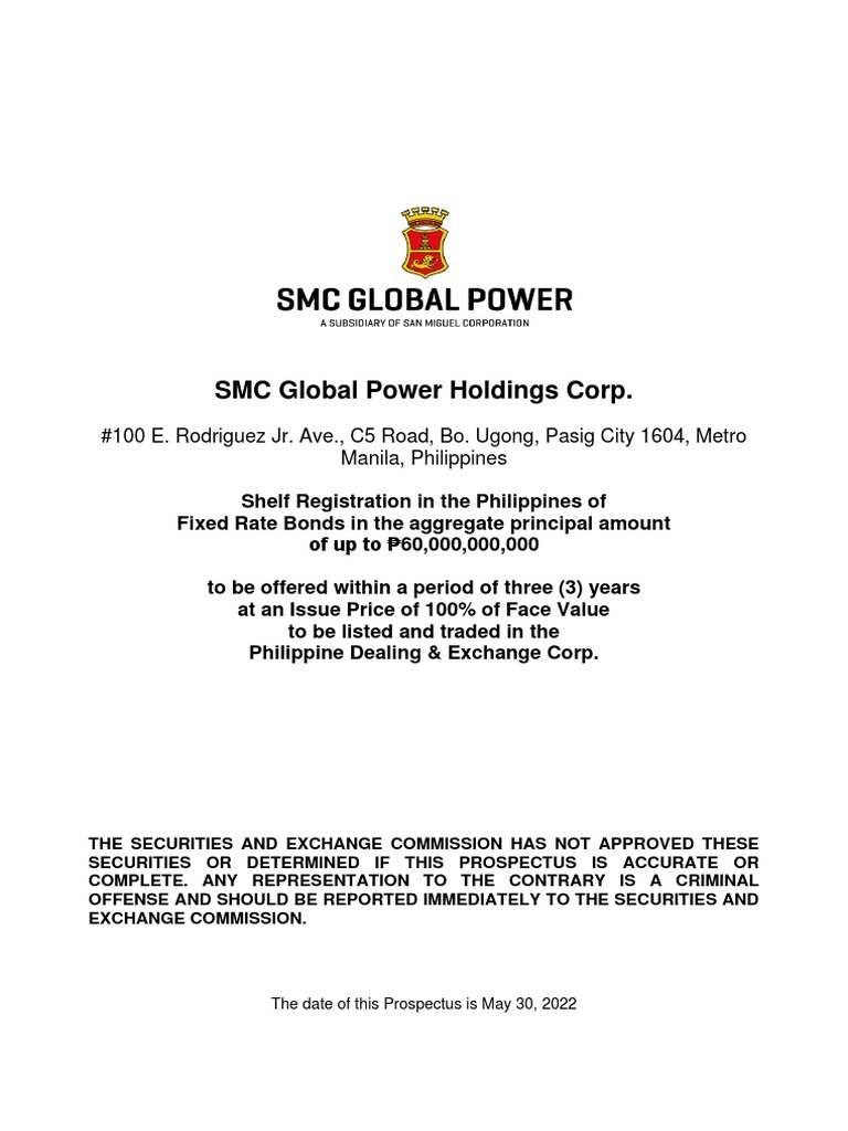 2022RS - SMCGP Preliminary Prospectus | PDF 2022RS - SMCGP Preliminary Prospectus | PDF