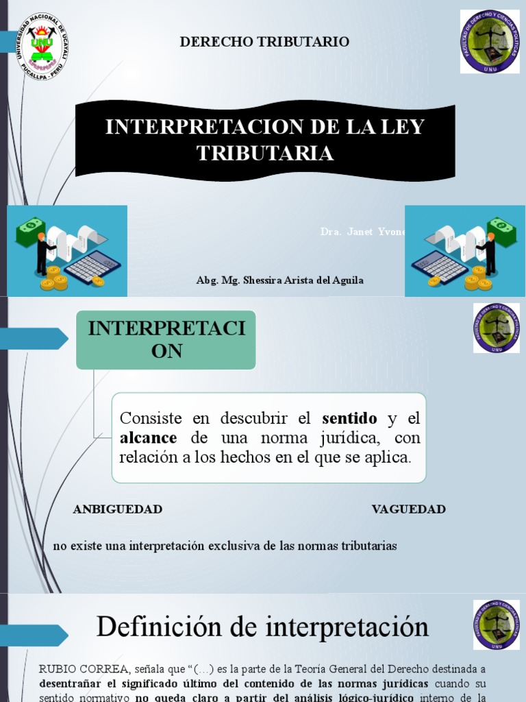 Clase IV Interpretación de La Ley Tributaria | PDF