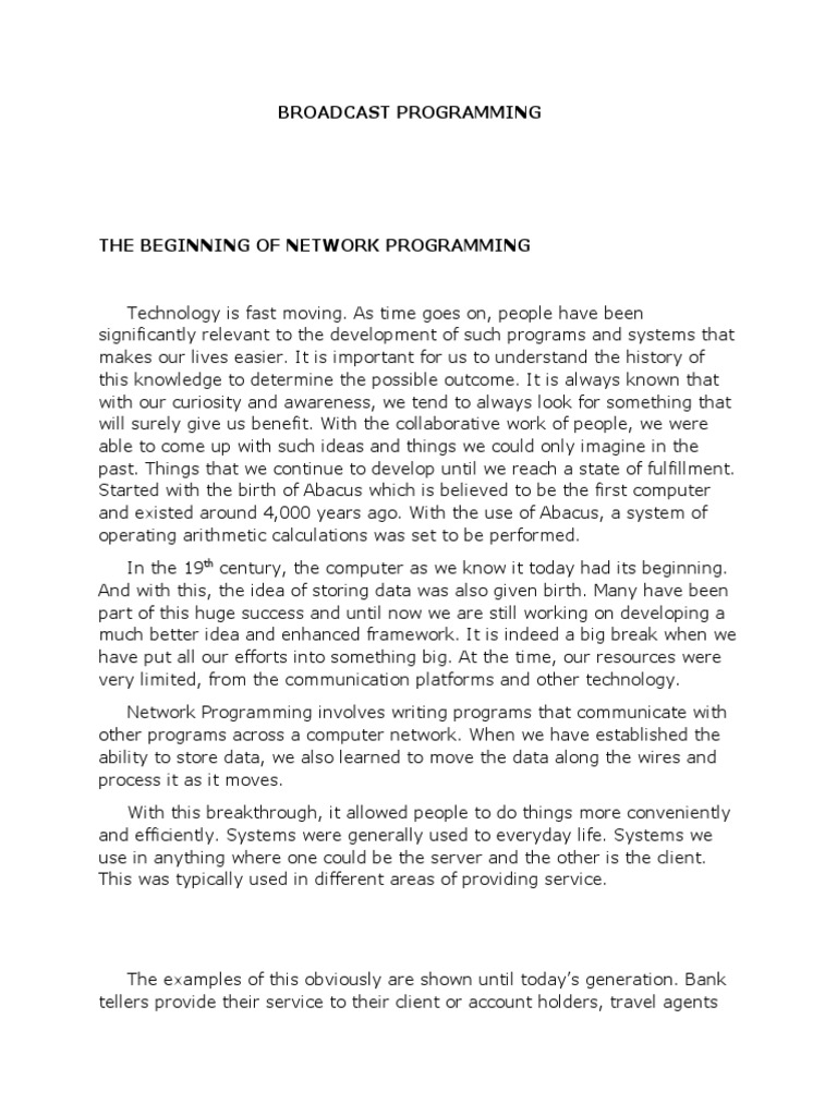 Broadcast Programming | PDF | Target Audience | Radio