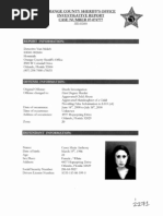 Benoit, Chris Report | PDF