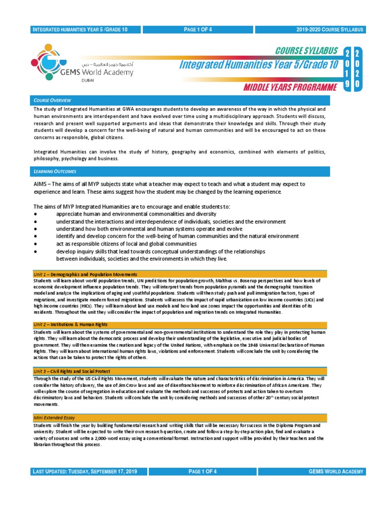 Integrated Humanities G10 | Download Free PDF | Academic Dishonesty ...