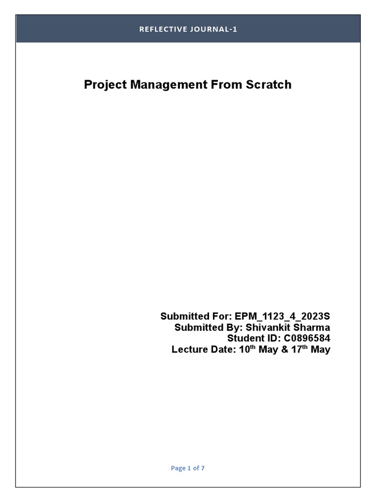 Project Management From Scratch | PDF | Net Present Value | Internal ...