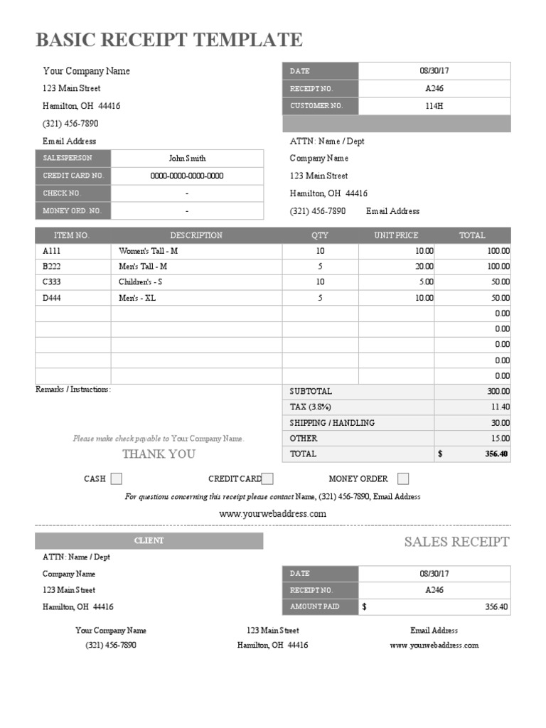 IC Basic Receipt 11288 | PDF | Receipt | Payments