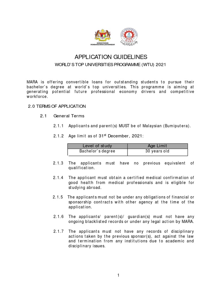 Garis Panduan WTU 2021 - BI FINAL 1 | PDF