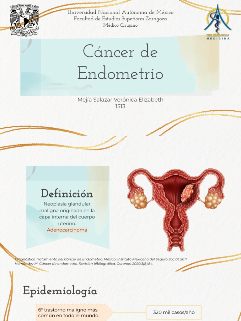 Cáncer de Endometrio: Diagnóstico y Tratamiento | PDF | Relaciones ...