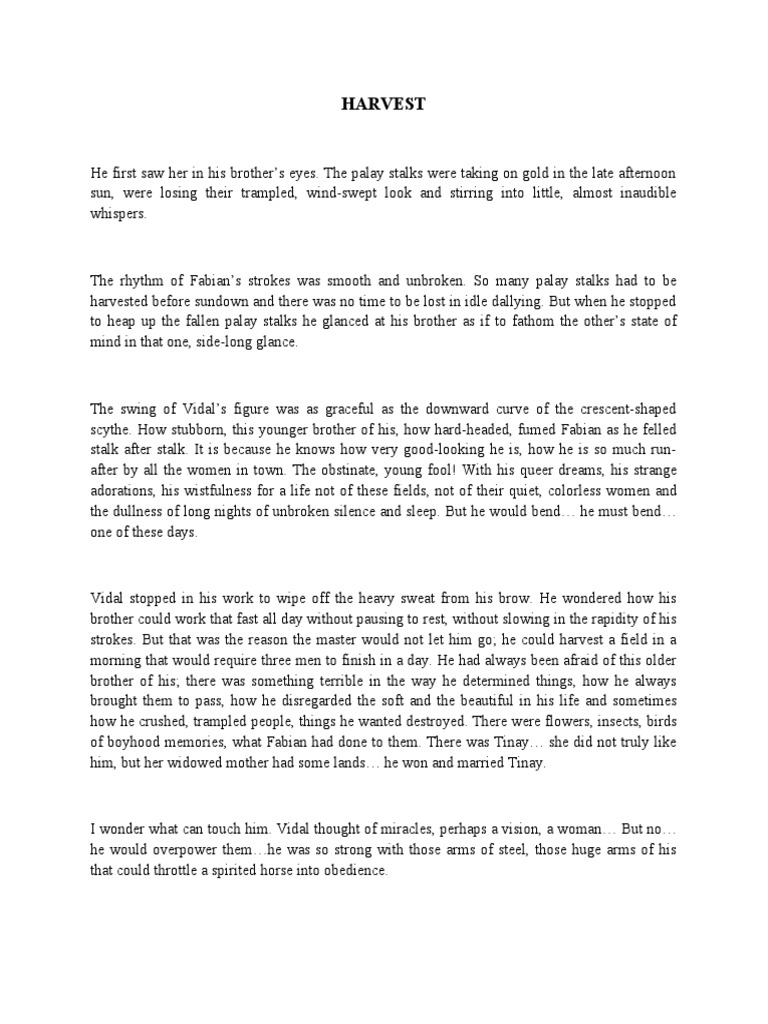Harvest by Loreto Paras Sulit | PDF