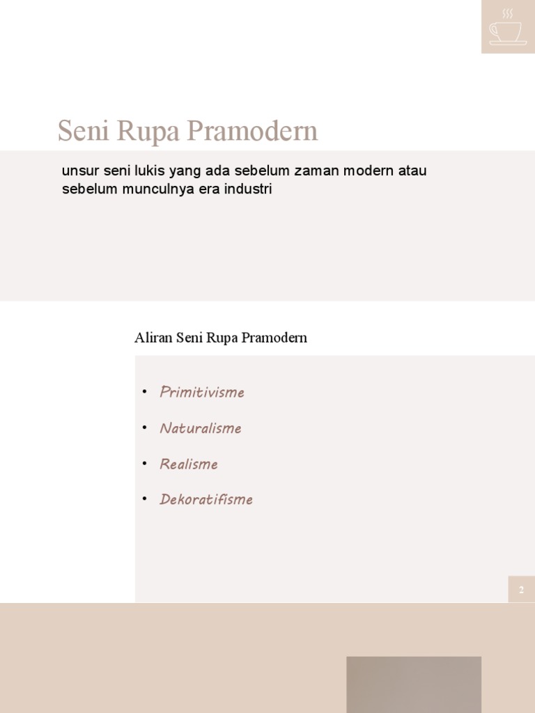 Seni Rupa Pramodern | PDF