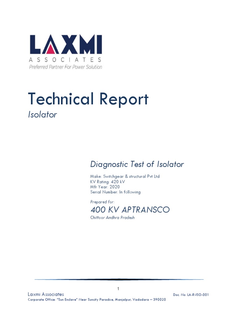 Isolator Report | PDF | High Voltage | Electrical Engineering