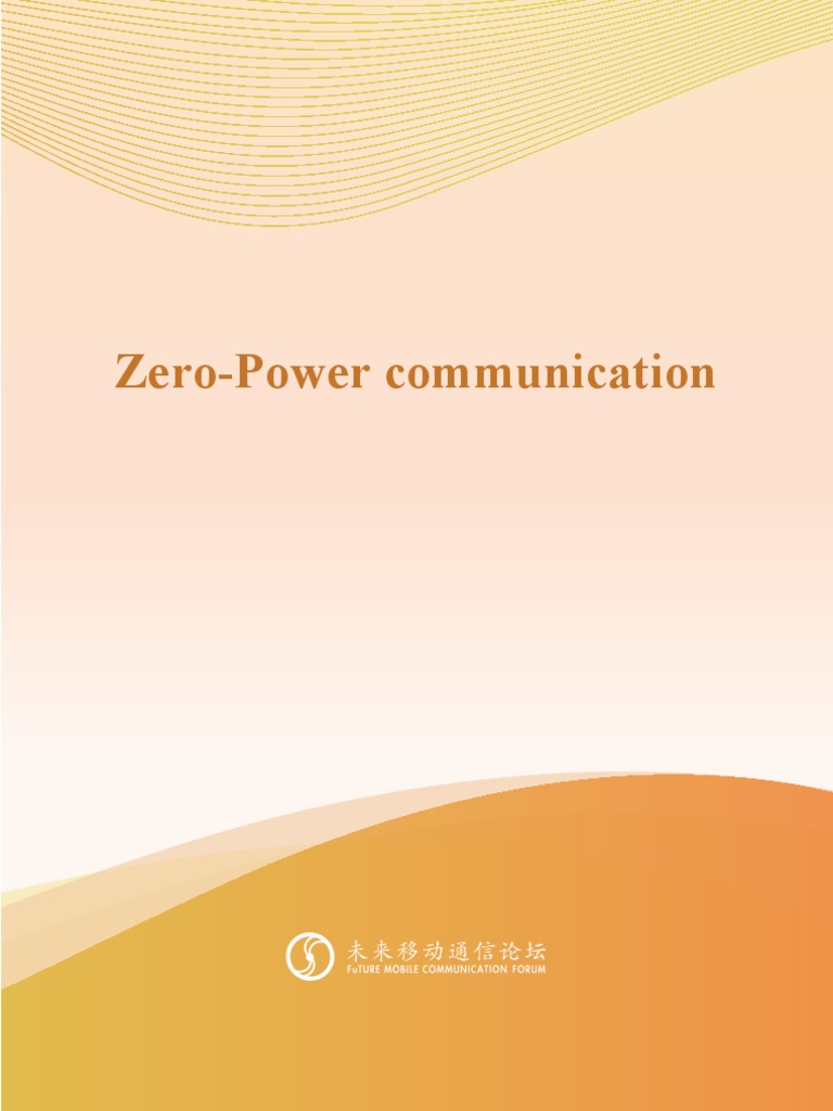 Zero Power Communication | PDF | Warehouse | Internet Of Things