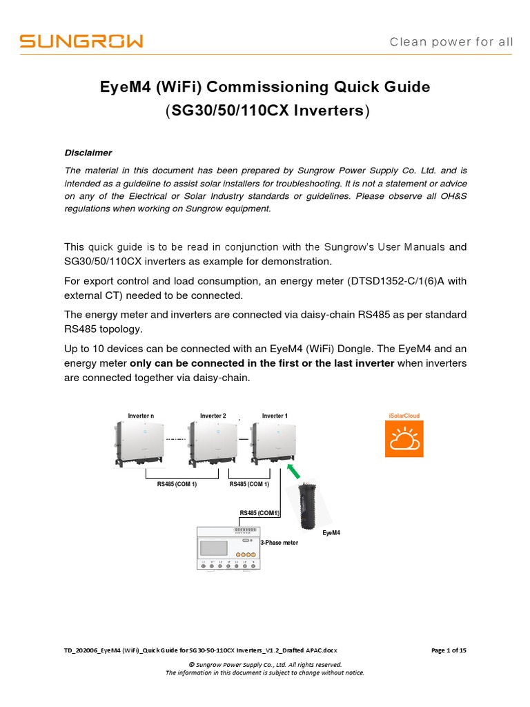 TD - 202006 - EyeM4 - WiFi - Quick Guide For SG30-50-110CX Inverters ...