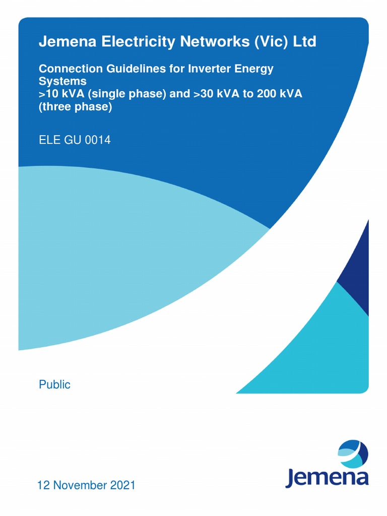 EG-Connection-Guidelines-for-IES - Rev3 - SLD SAMPLE | PDF | Power ...