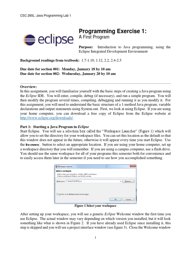 Lab 1 | Download Free PDF | Programming | Computer Program