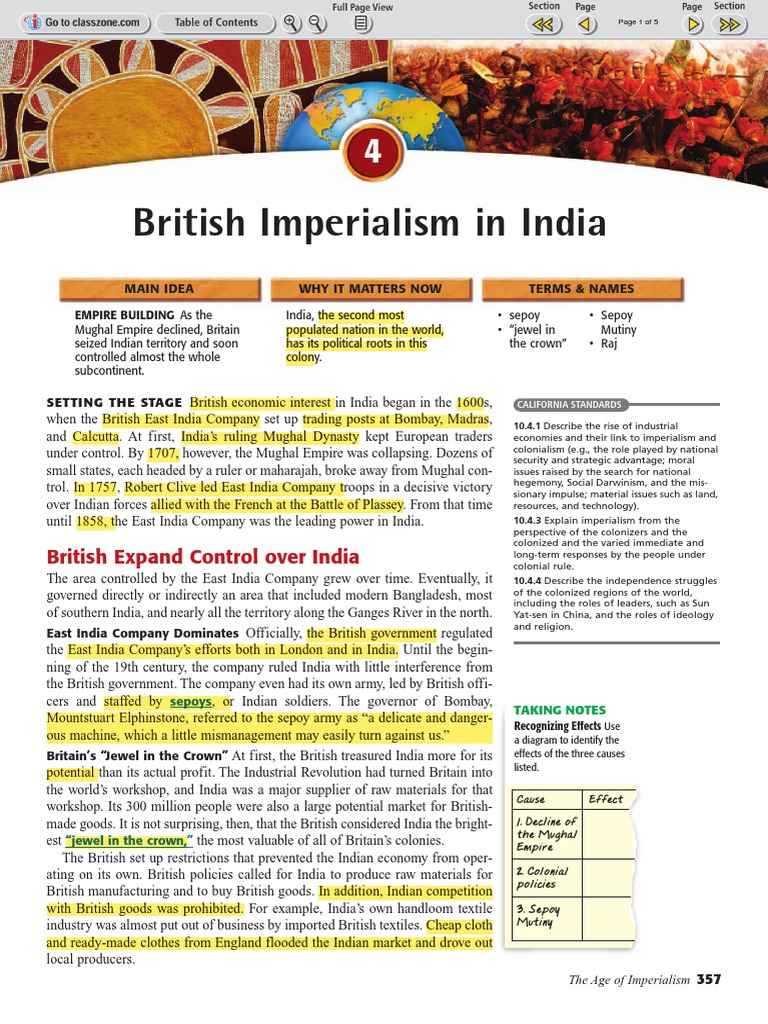 Modern India | PDF | British Raj | Indian Rebellion Of 1857