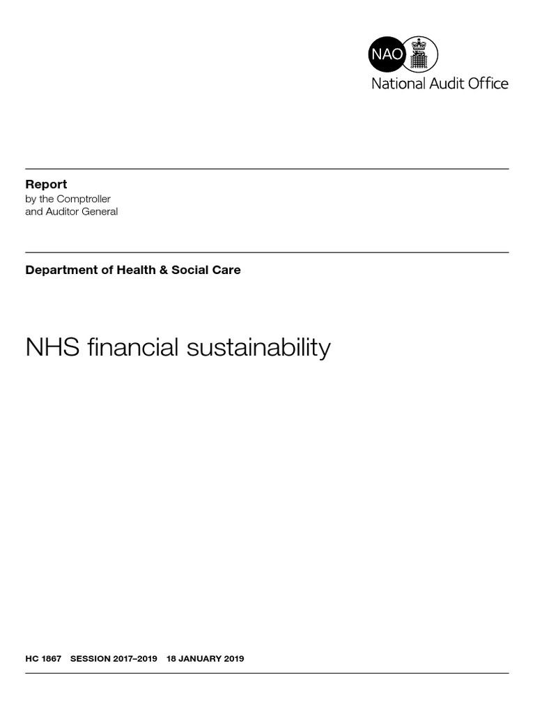 NHS Financial Sustainability | PDF | National Health Service ...