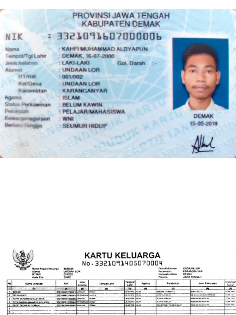 KTP & KK - Logistic Operation - Kahfi Muhammad A | PDF