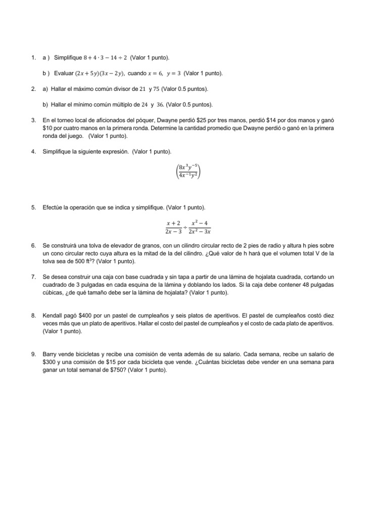 Guía Algebra Superior 23-3 | PDF
