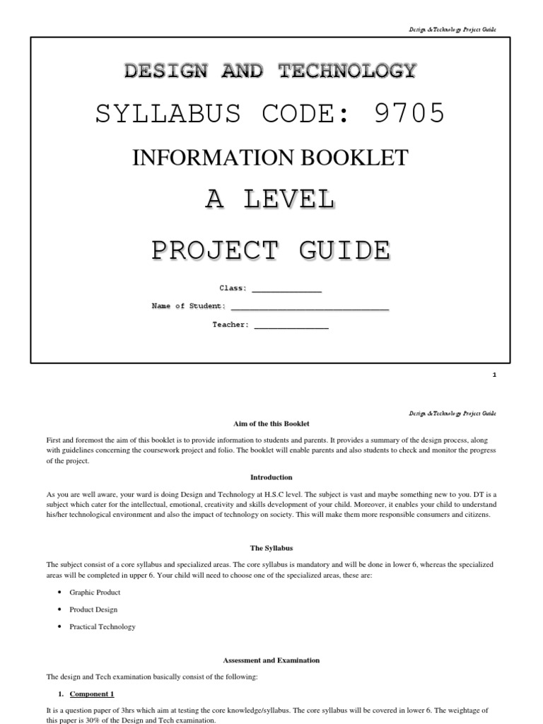 Design and Tech Monitoring Booklet | PDF | New Product Development | Design