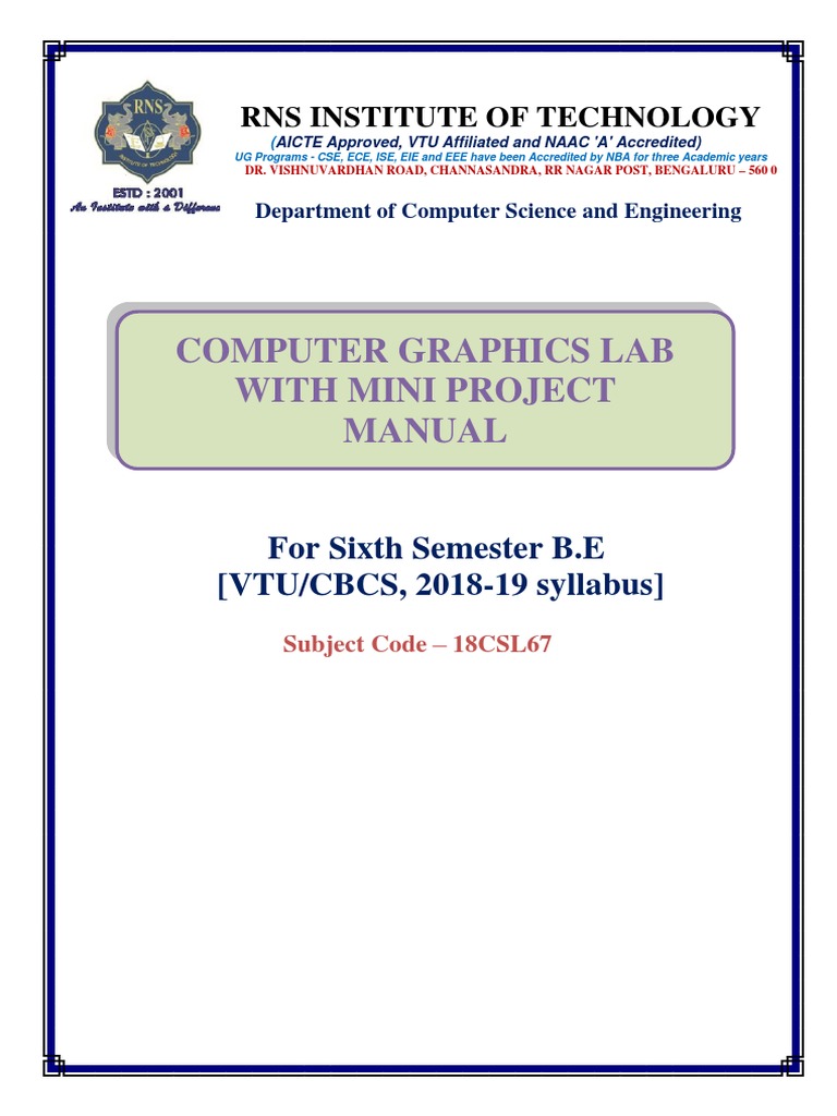 CGV - MANUAL (VTU) Report | PDF