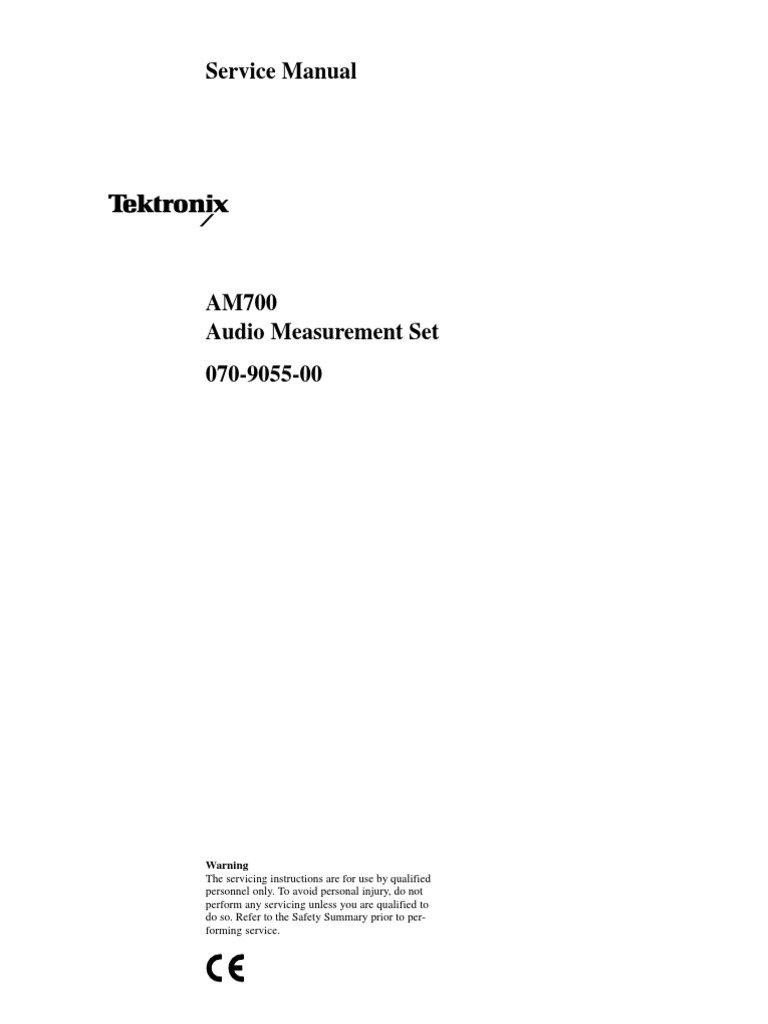 Service Manual: Warning | PDF | Digital Signal Processing | Analog To ...