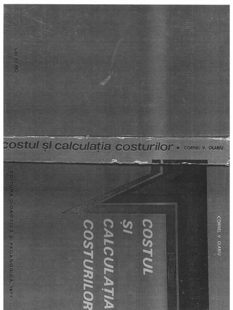 Costul Si Calculatia Costurilor | PDF