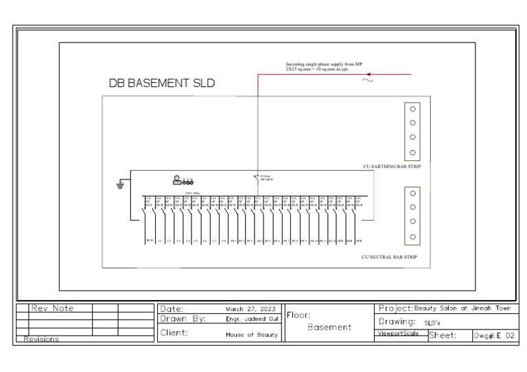 Electrical System Single Line Diagram | PDF
