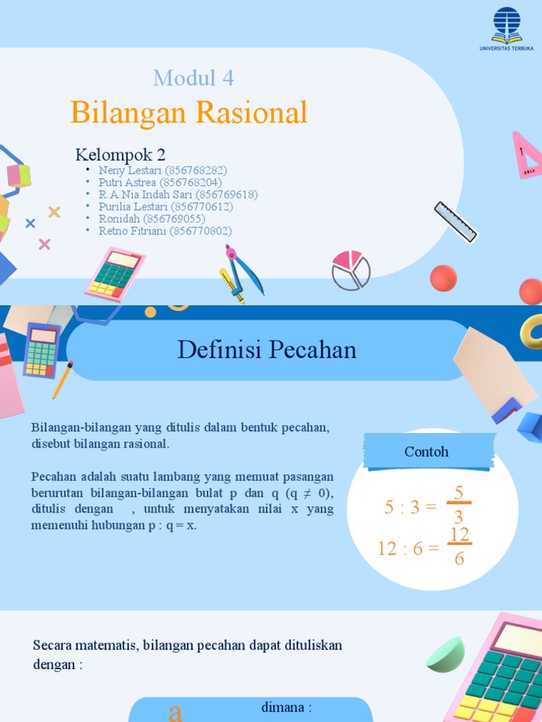 Panduan Lengkap Bilangan Rasional | PDF | Metode & Bahan Ajar