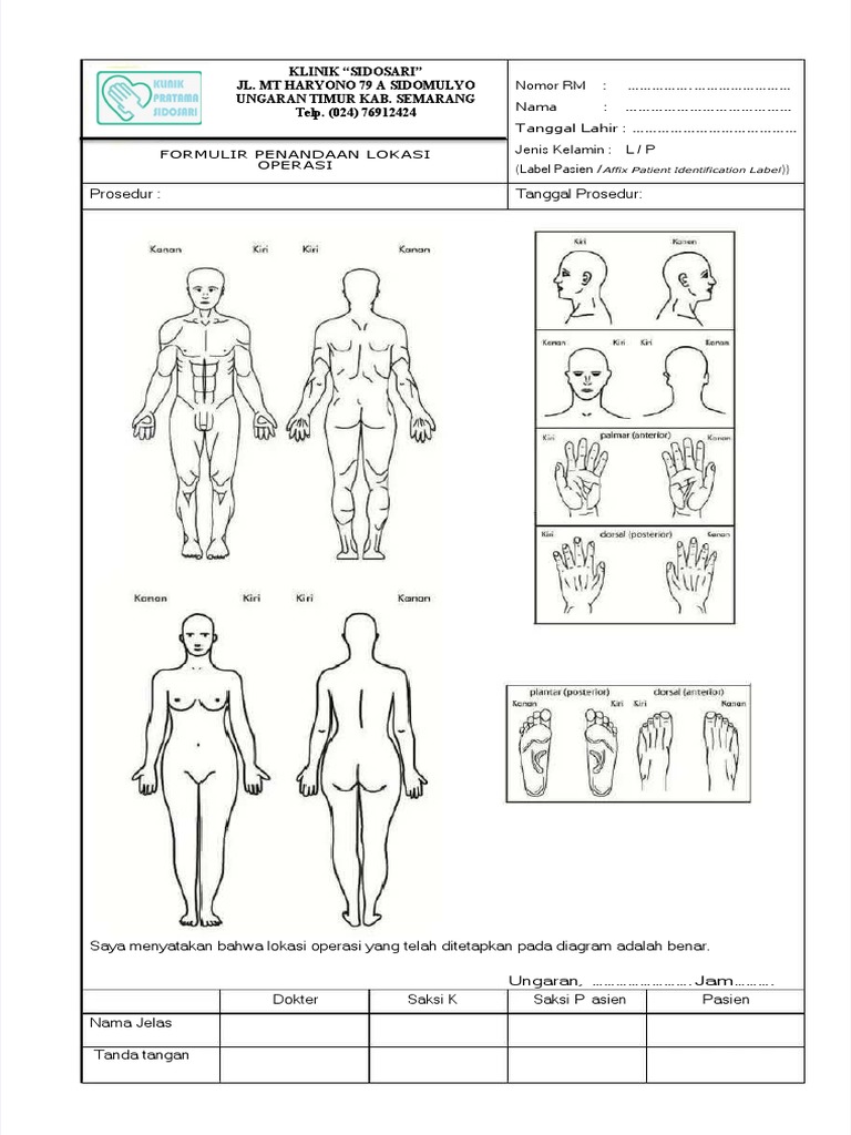 Form Penandaan Sisi Operasi | PDF