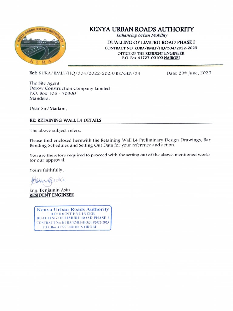 Retaining Wall L4 Design Drawings Details | PDF | Architectural ...