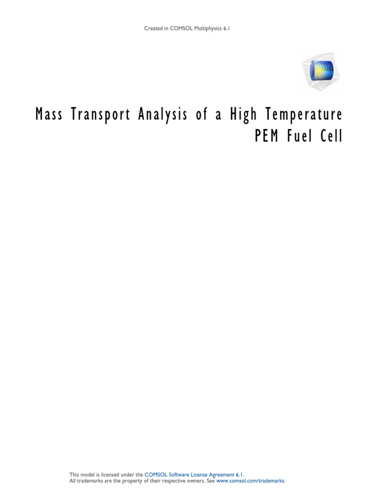 COMSOL PEMFC Models - Fce.ht - Pem | PDF | Fuel Cell | Electrode