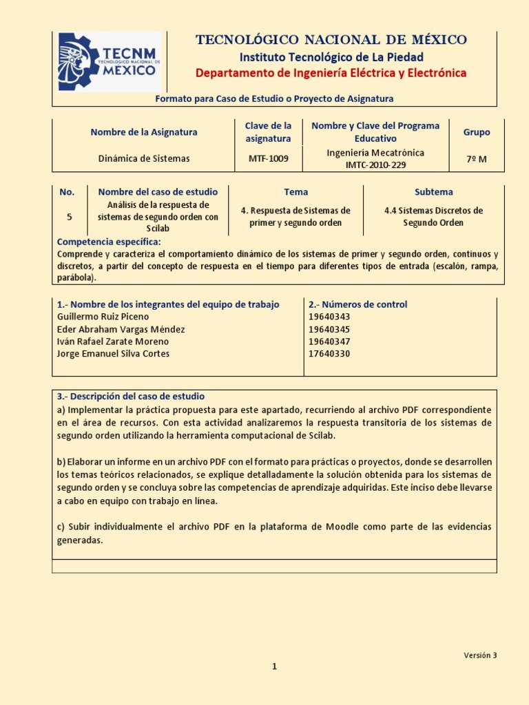 Análisis de La Respuesta de Sistemas de Segundo Orden Con Scilab 2 | PDF