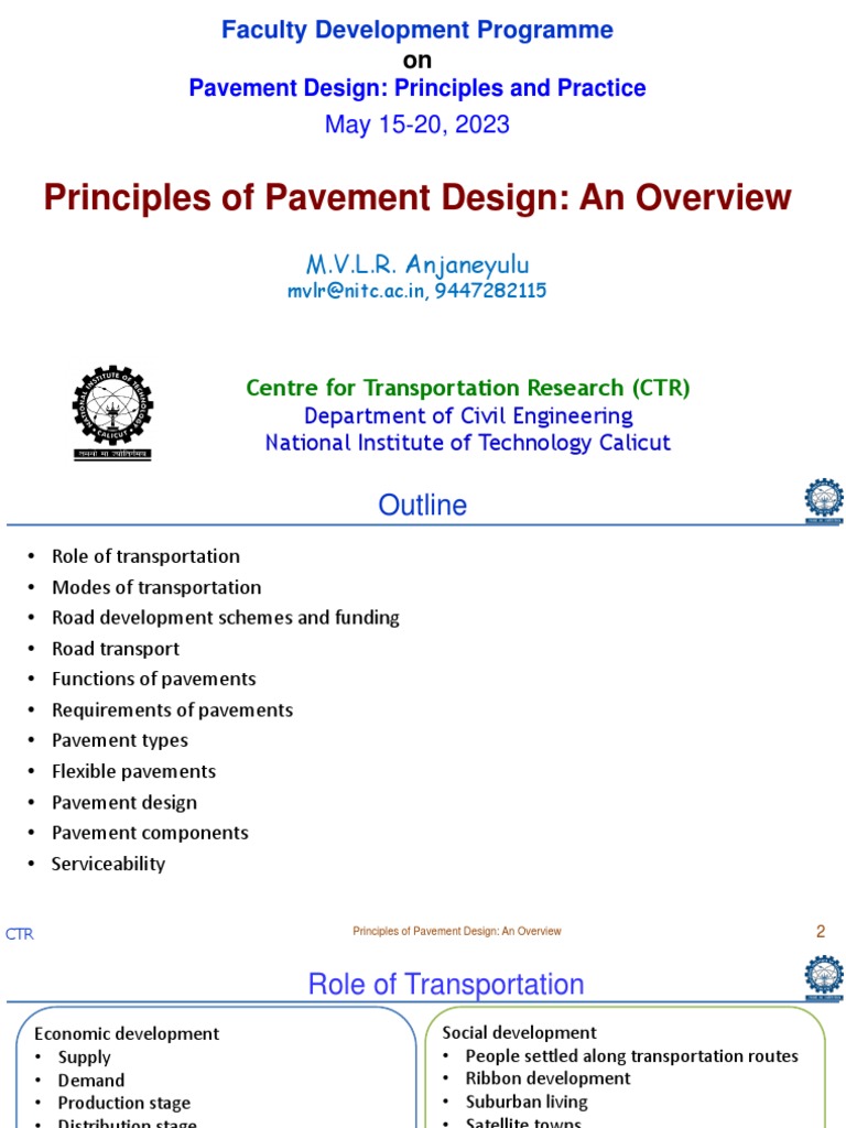 Pavement Design Principles Overview | PDF | Road Surface | Road