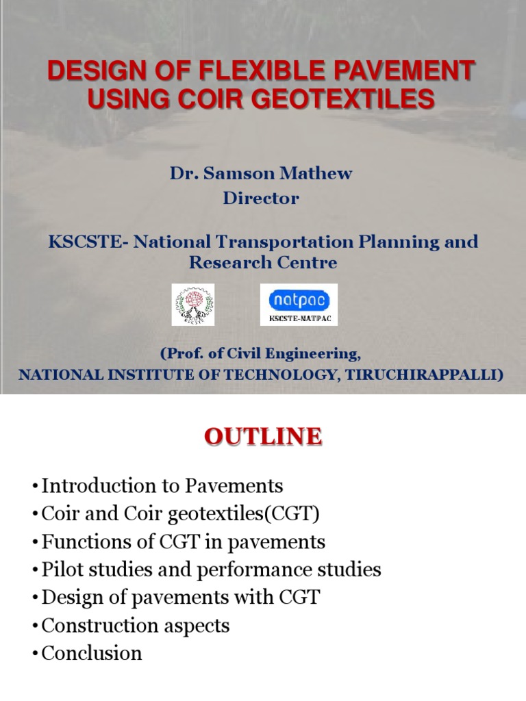 01 Design of Flexible Pavement Using Coir Geotextiles | PDF | Road ...