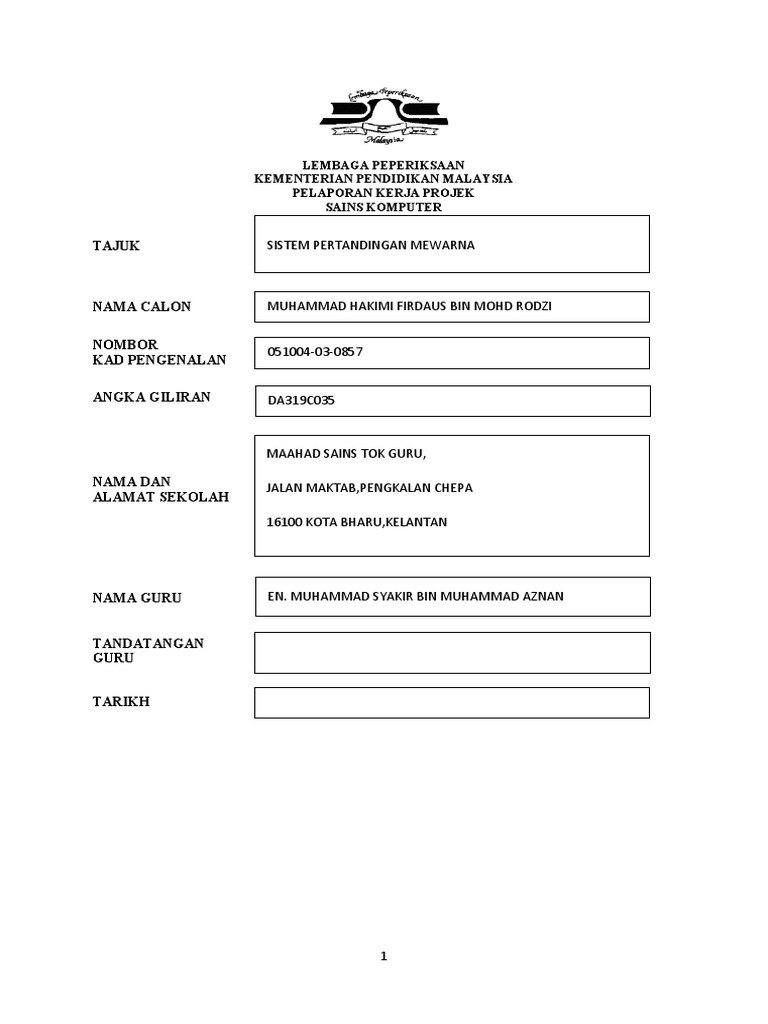 1 Fail Pelajar Kimi 5ab | PDF