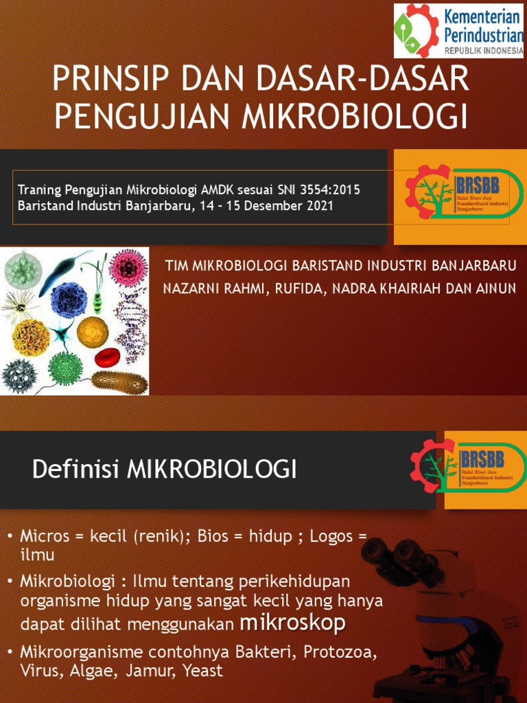 Prinsip & Dasar Dasar Pengujian Mikrobiologi Edit - Rahmi Hitam Putih ...